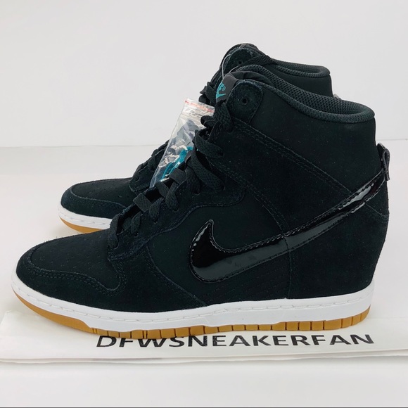 Nike | Shoes | Nike Womens Dunk Ski Hi Wedge Black | Poshmark